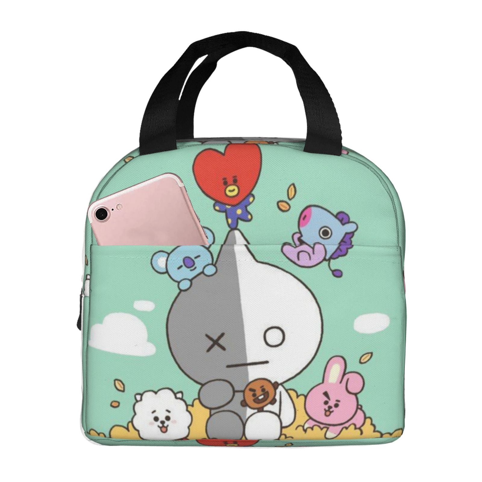 Bts Insulated Lunch Bags Thermal Lunch Box Tote Bag Handbag For Office ...