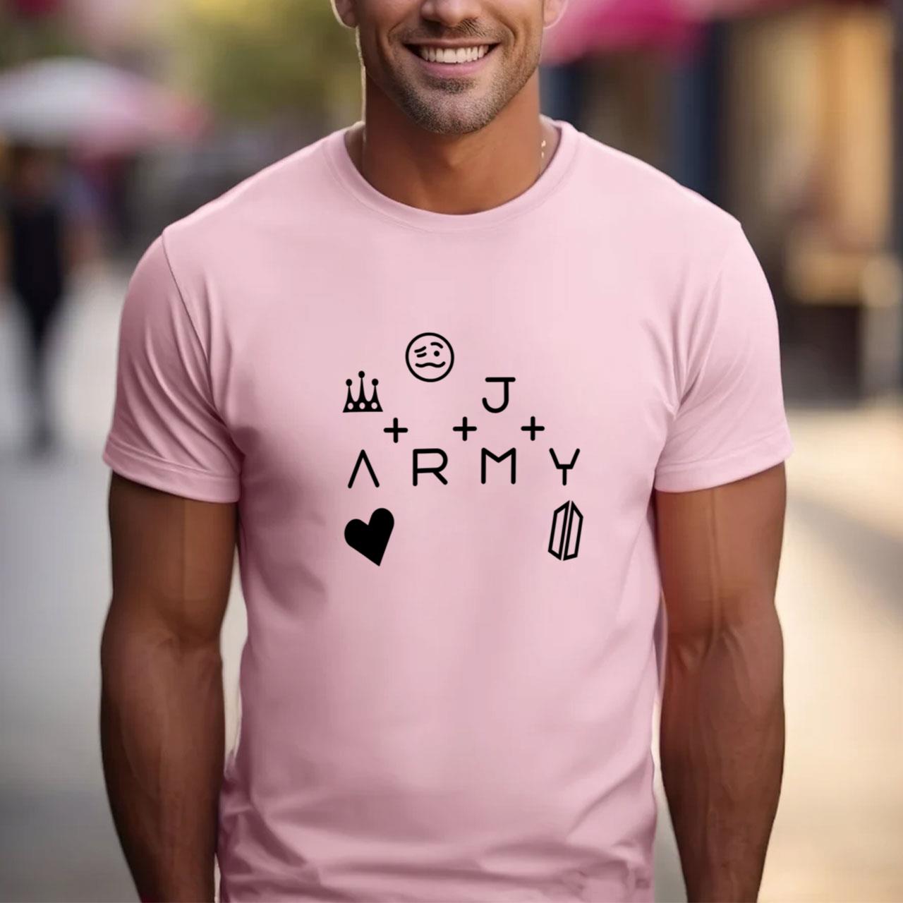 Bts Jungkook Hand Tattoo Shirt Army Hand Tattoo Shirt - Walmart.com