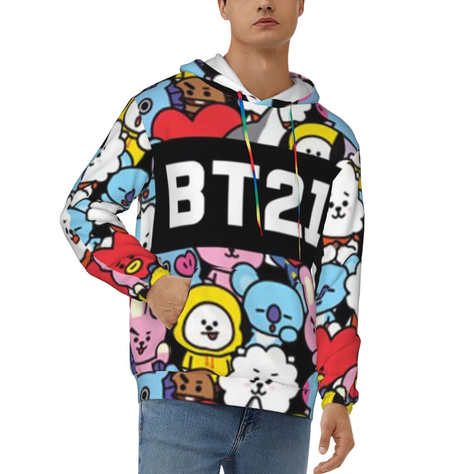 Bts Men'S Hoodie Activewear 3d Printed Hooded Sweatshirt Tops Casual ...