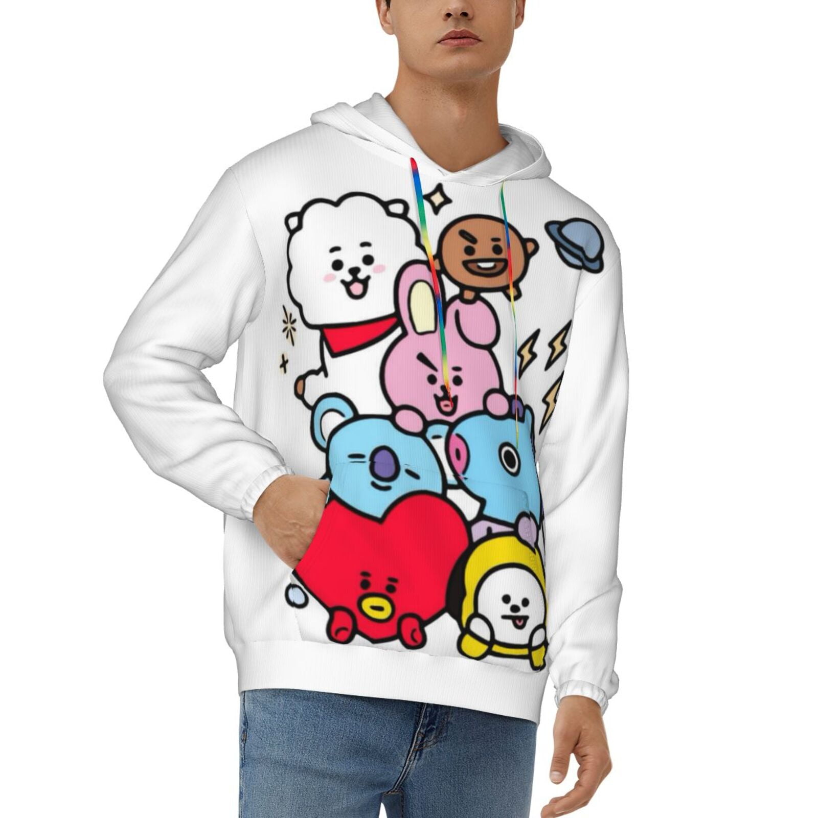 Bts Men'S Hoodie Activewear 3d Printed Hooded Sweatshirt Tops Casual ...