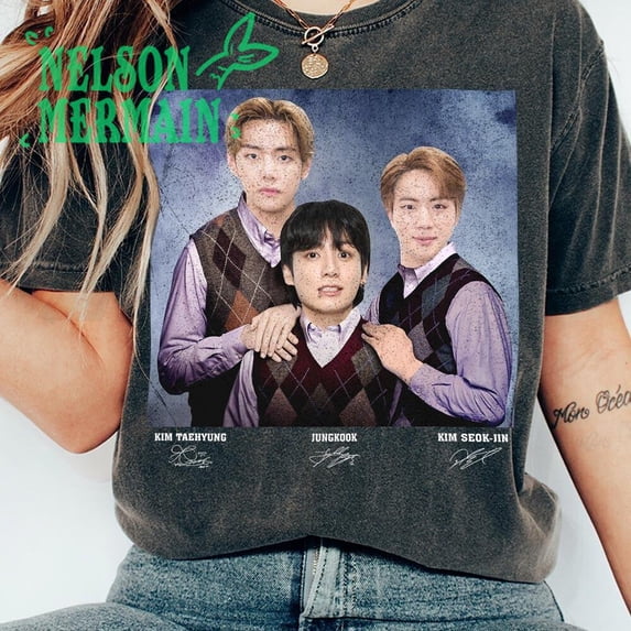 Bts Step Bros Kpop Tour 2026 Music Vintage T-Shirt, Jin Jungkook V ...