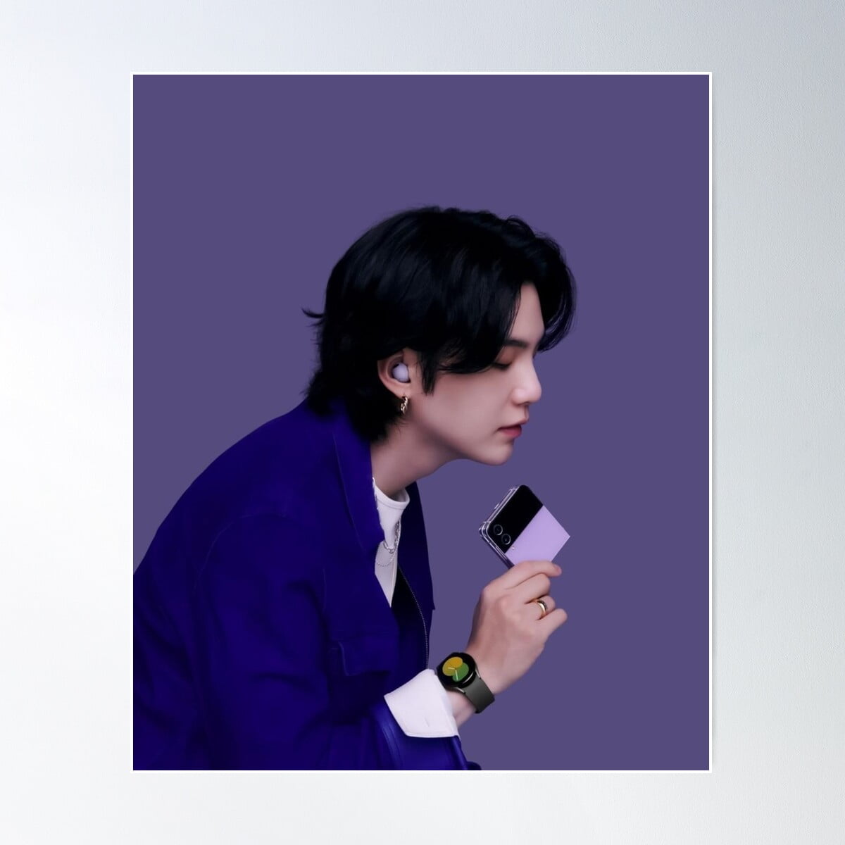 Bts Suga Stickers Poster Wall Art, Modern Wall Decor For Living Room ...