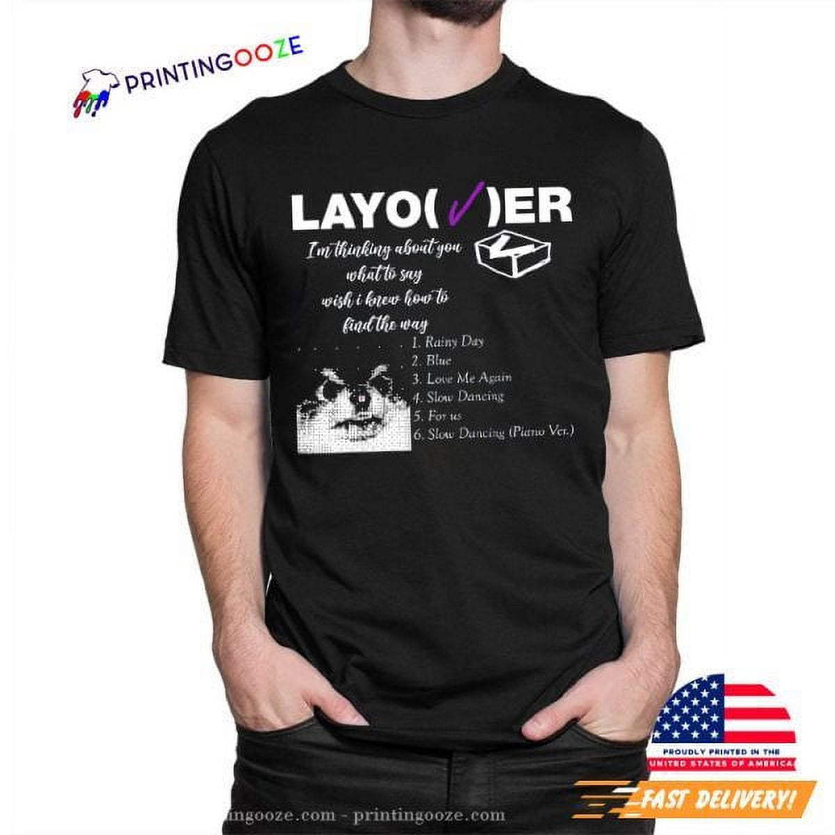 Bts V Taehyung Layover Album Tracklist Trendy T-shirt - Walmart.com