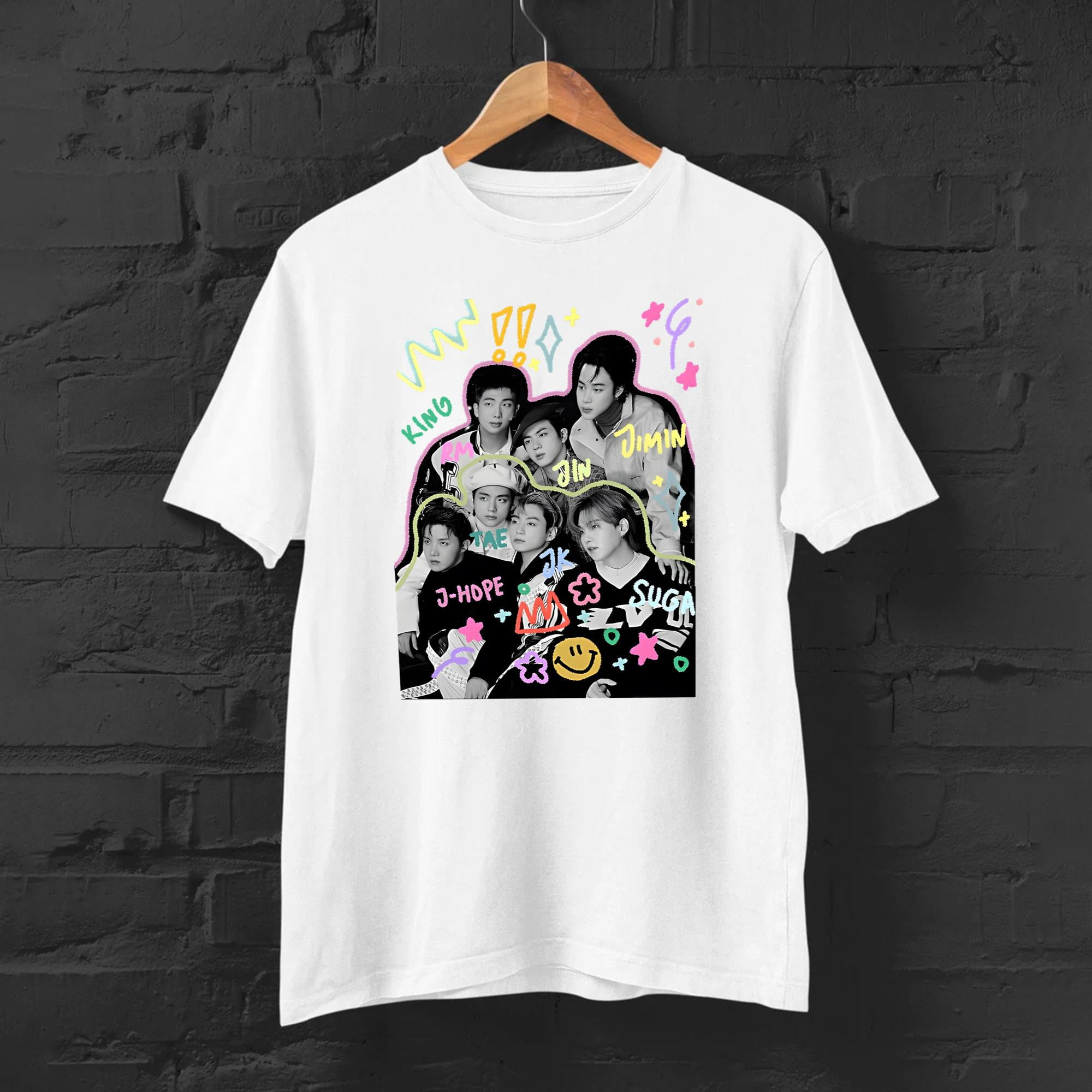 Bts Vintage Retro Fanart Y2k Style Shirt, Jungkook Shirt, Agust D Shirt ...