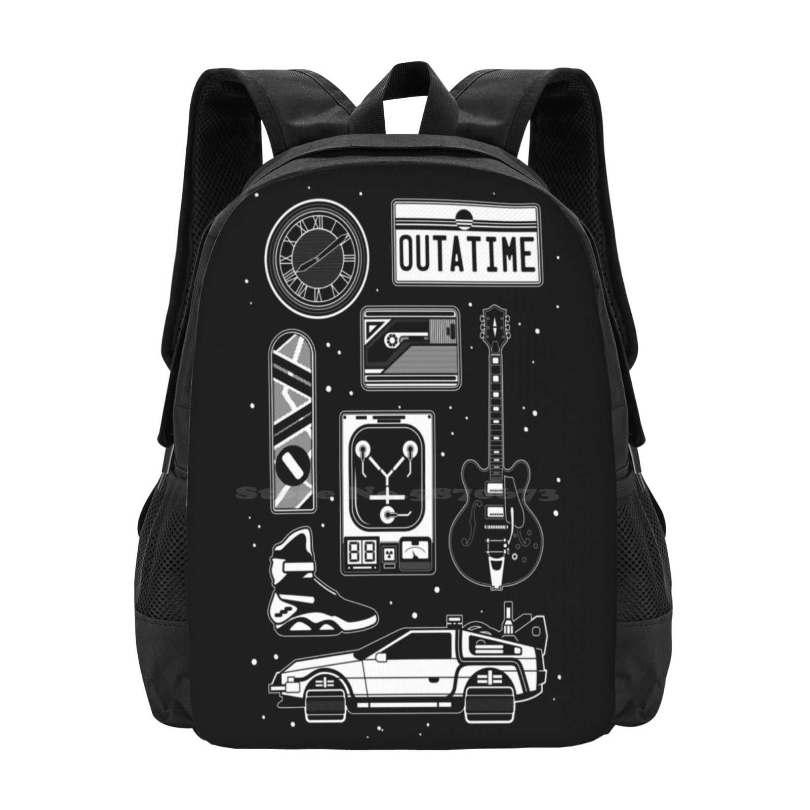 Bttf Icon Set New Arrivals Unisex Bags Student Bag Backpack Bttf Marty ...