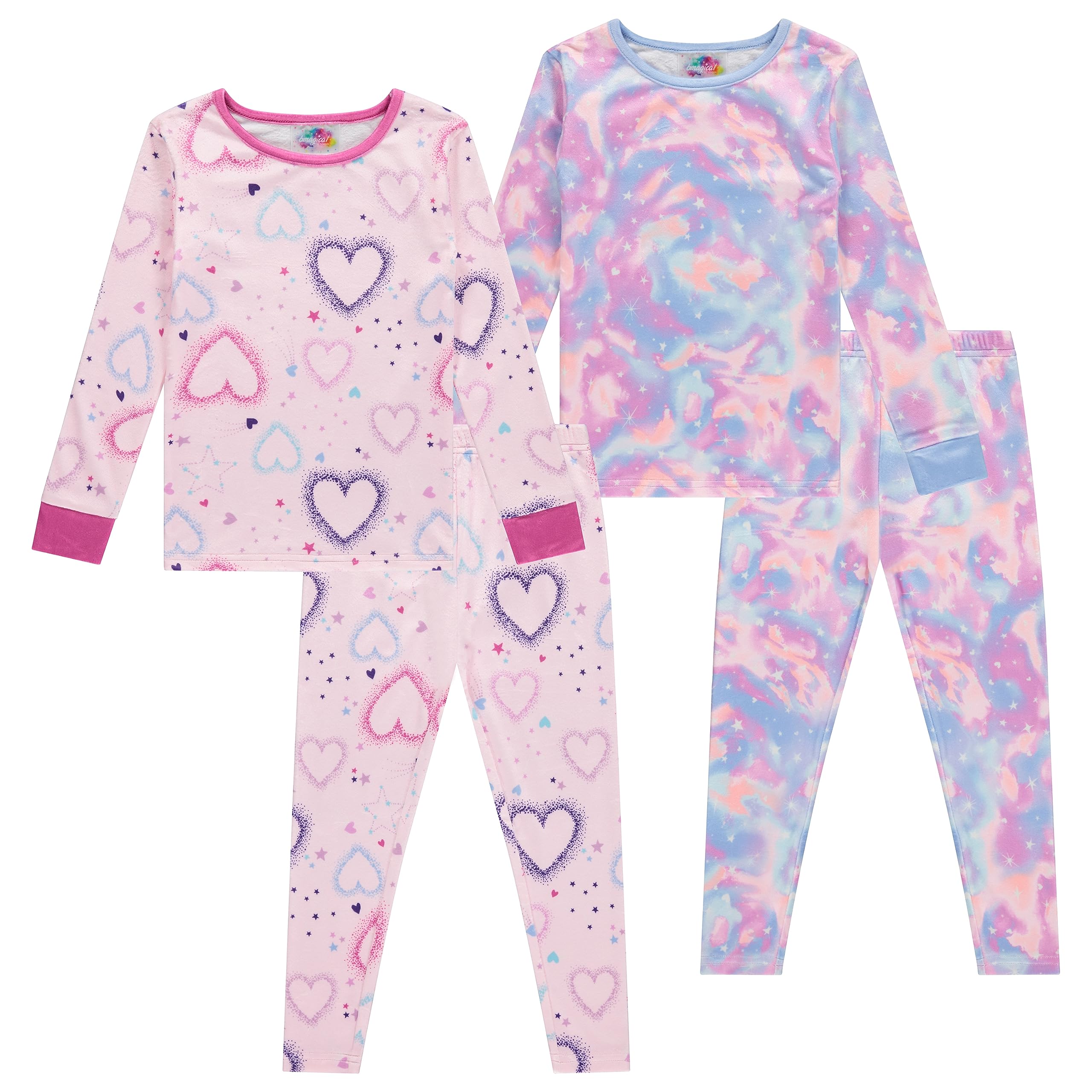 L.O.L. Surprise! Girls Long Sleeve Long Pant Snug Fit 2-Piece Pajama ...