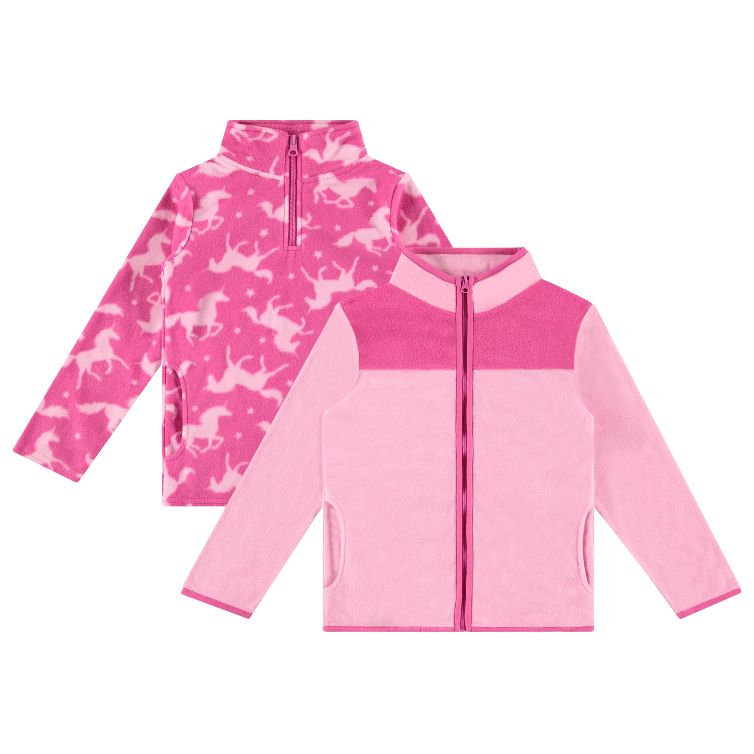 Btween Girls Fuzzy Fleece Jackets, Warm Kids Winter Wear, Soft Durable ...