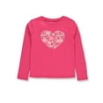 Btween Girls' Long-Sleeve T-Shirt Color: raspberry Size: 12 - Walmart.com