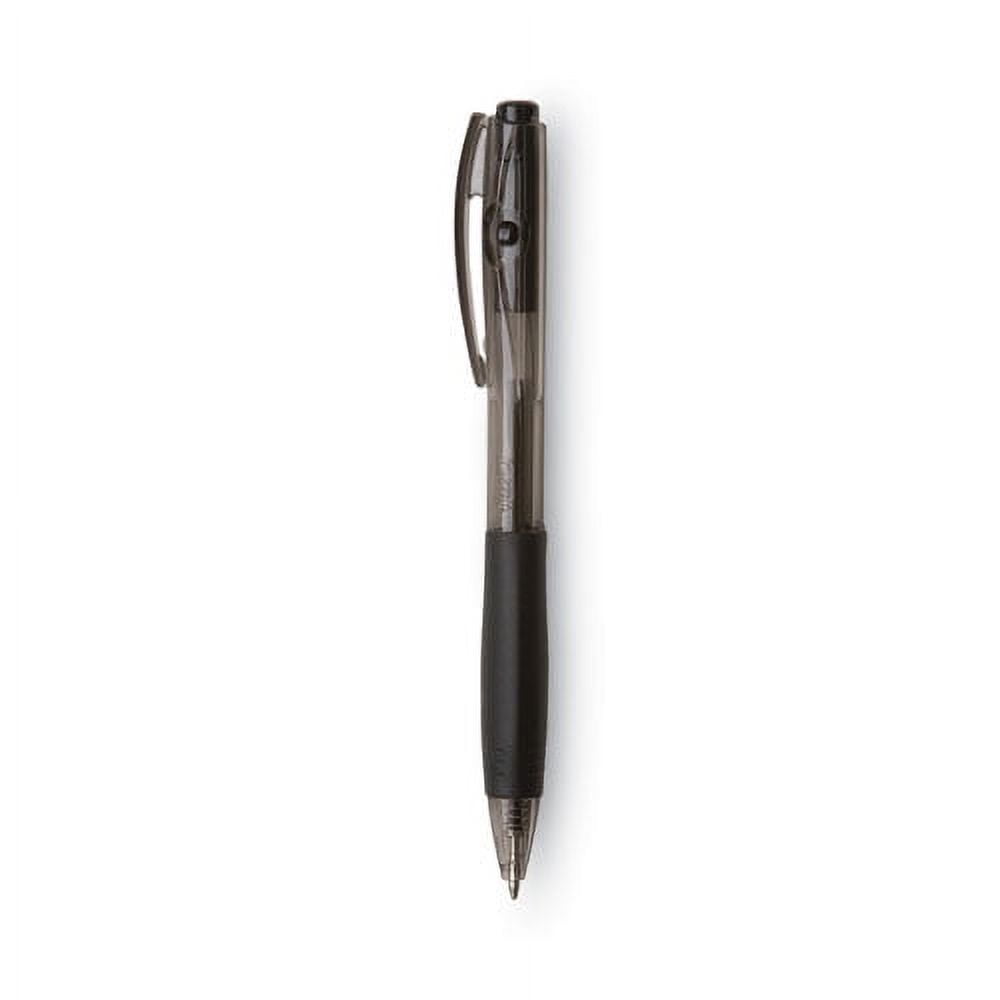 Bu3 Ballpoint Pen, Retractable, Medium 1 Mm, Black Ink, Black Barrel ...