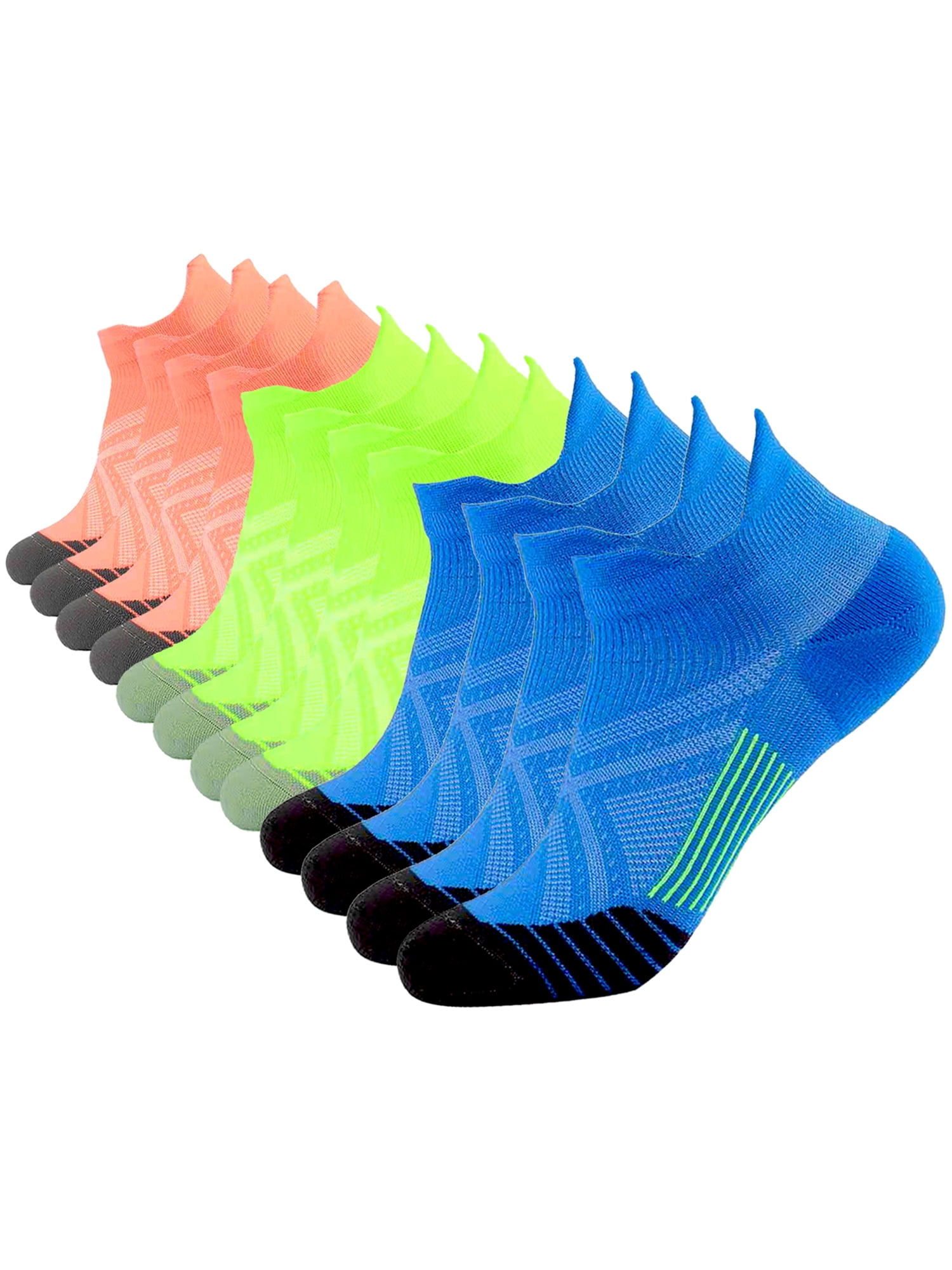 Buankoxy 6 Pairs Premium Short Compression Socks Women Men Breathable ...