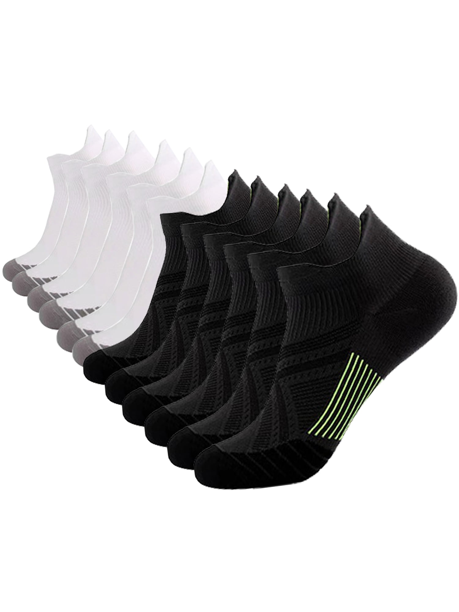 Buankoxy 6 Pairs Premium Short Compression Socks Women Men Breathable ...