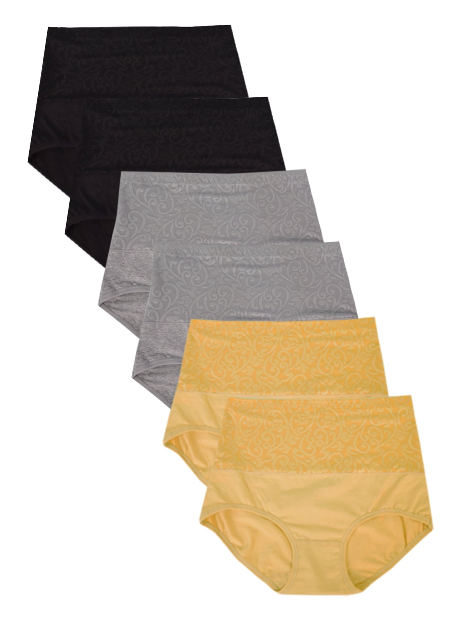 Buankoxy Women's Cotton Panties High Waist Tummy Control Underwear ...