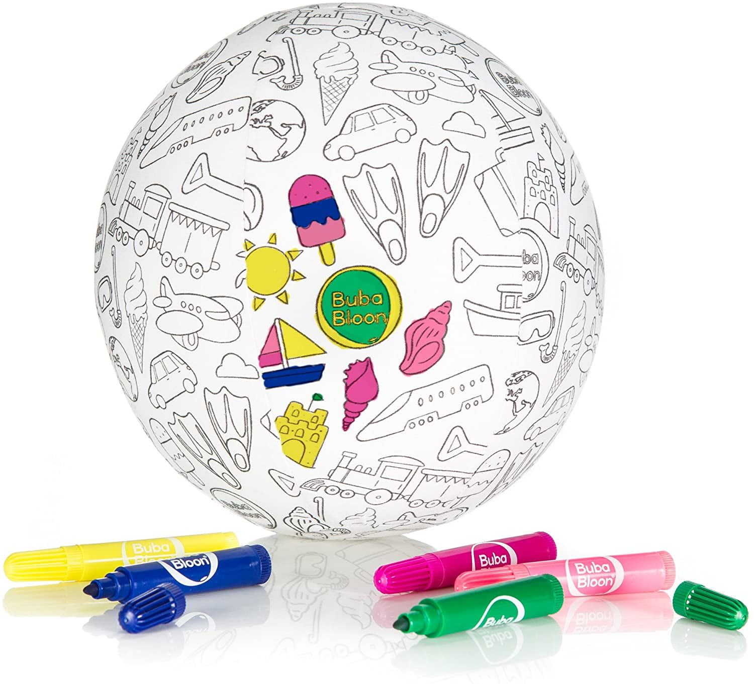 BubaBloon Color In Travel Design Cotton Balloon Cover with Washable ...