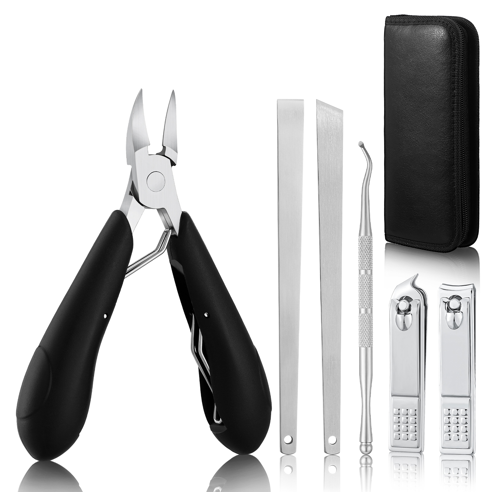 Nail Clippers Set, Toenail Clippers for Seniors Thick Toenails ...