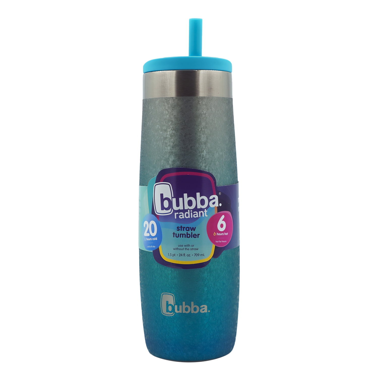 Bubba 24 oz. Radiant Stainless Steel Straw Tumbler - Scuba Crystalized ...