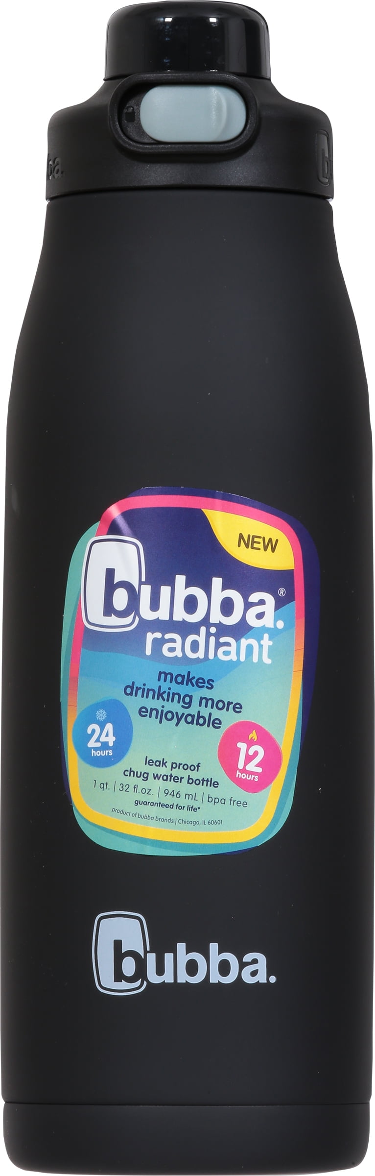 Bubba 32 oz. Radiant Stainless Steel Rubberized Water Bottle - Licorice ...