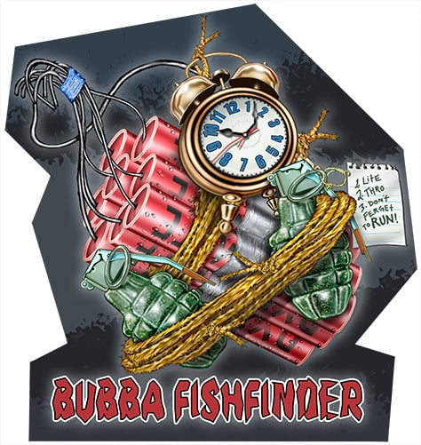 Bubba Fishfinder Novelty Sign | Indoor/Outdoor | Funny Home Décor for ...