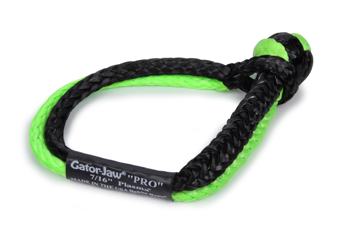 Bubba Gear - 7/16in Gator Jaw Soft Shackle Green/Black (176745PROGB ...