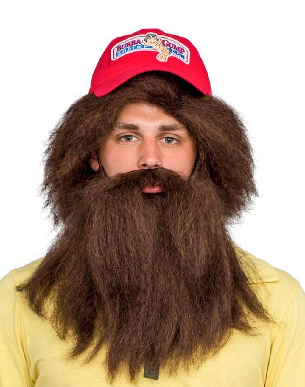 Bubba Gump Adult Halloween Costume with Wig, Beard, and Hat - Walmart.com