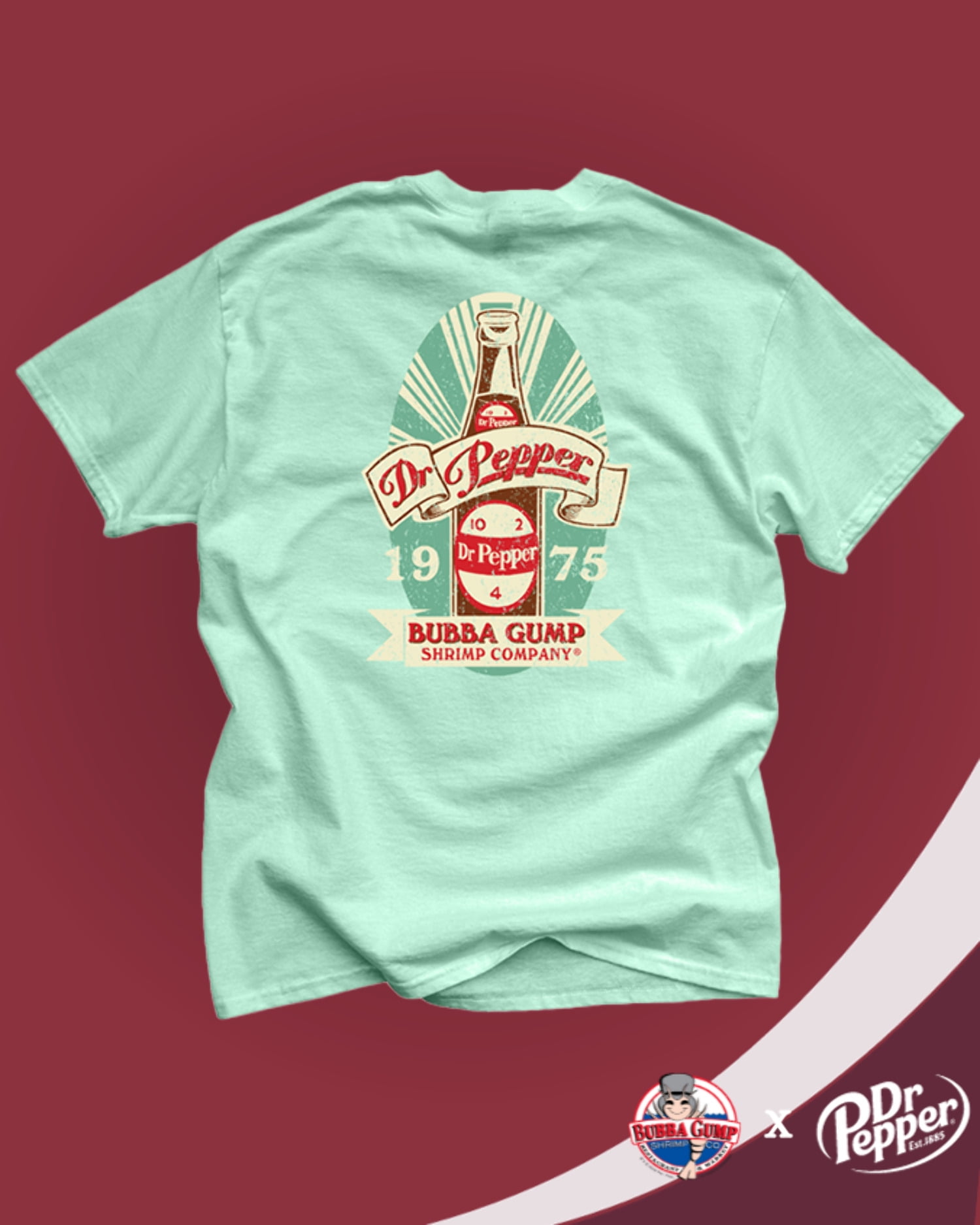 Dr Pepper x Bubba Gump | Retro Logo | Adult Tee - FINAL SALE - Walmart.com