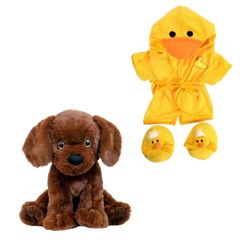 Bubba the Lab with Duck Robe and Slippers for Stuffed Toy Outfit- 16 ...