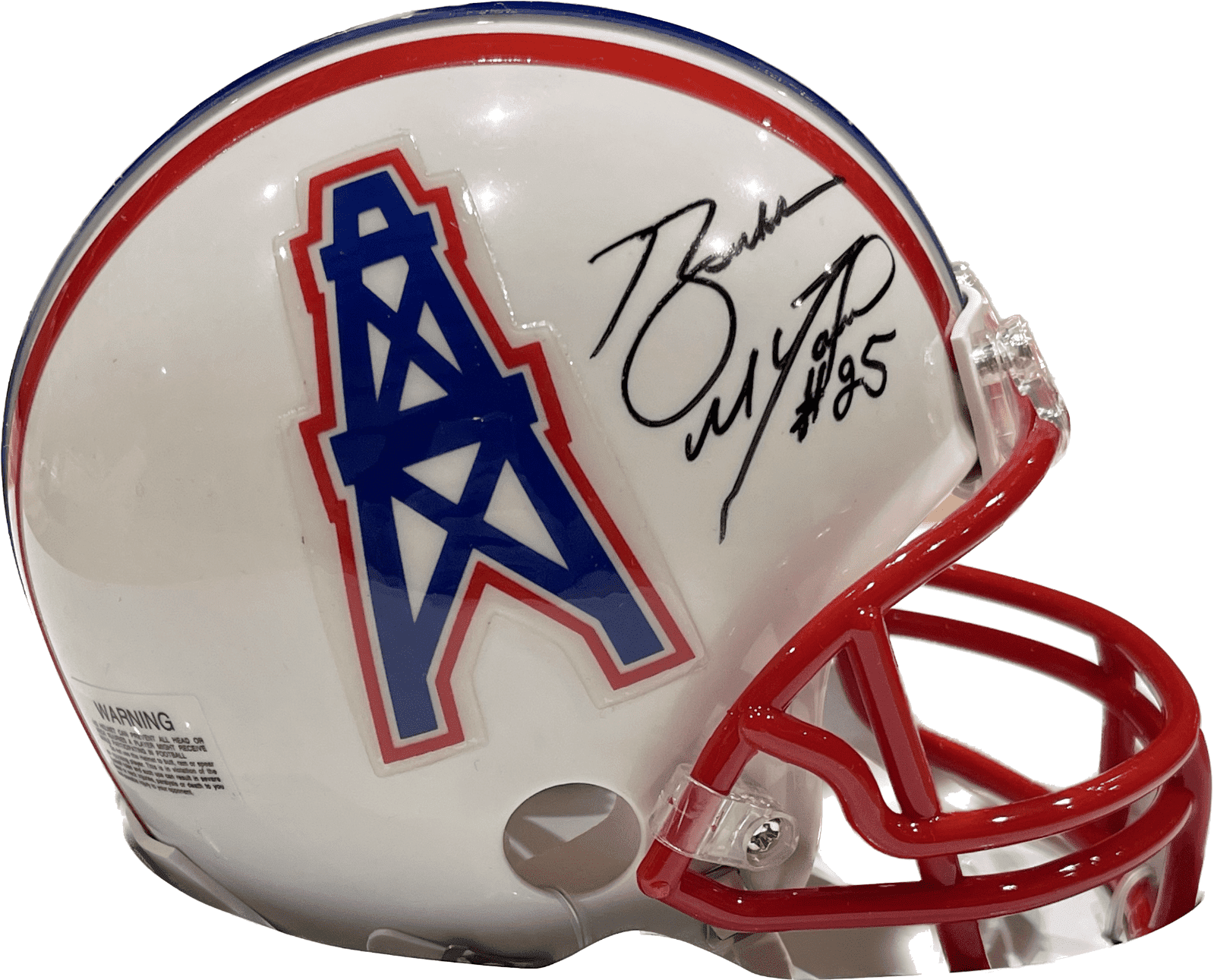 Bubba McDowell Signed Houston Oilers Mini Helmet Fiterman Sports Auth ...