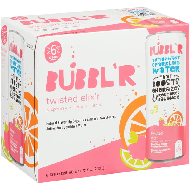 Bubbl'r Twisted Elix'r - 12oz CAN (6PK-4) - Walmart.com