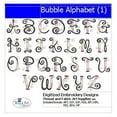 Bubble Alphabet(1) Embroidery Designs - All Popular Formats Included ...