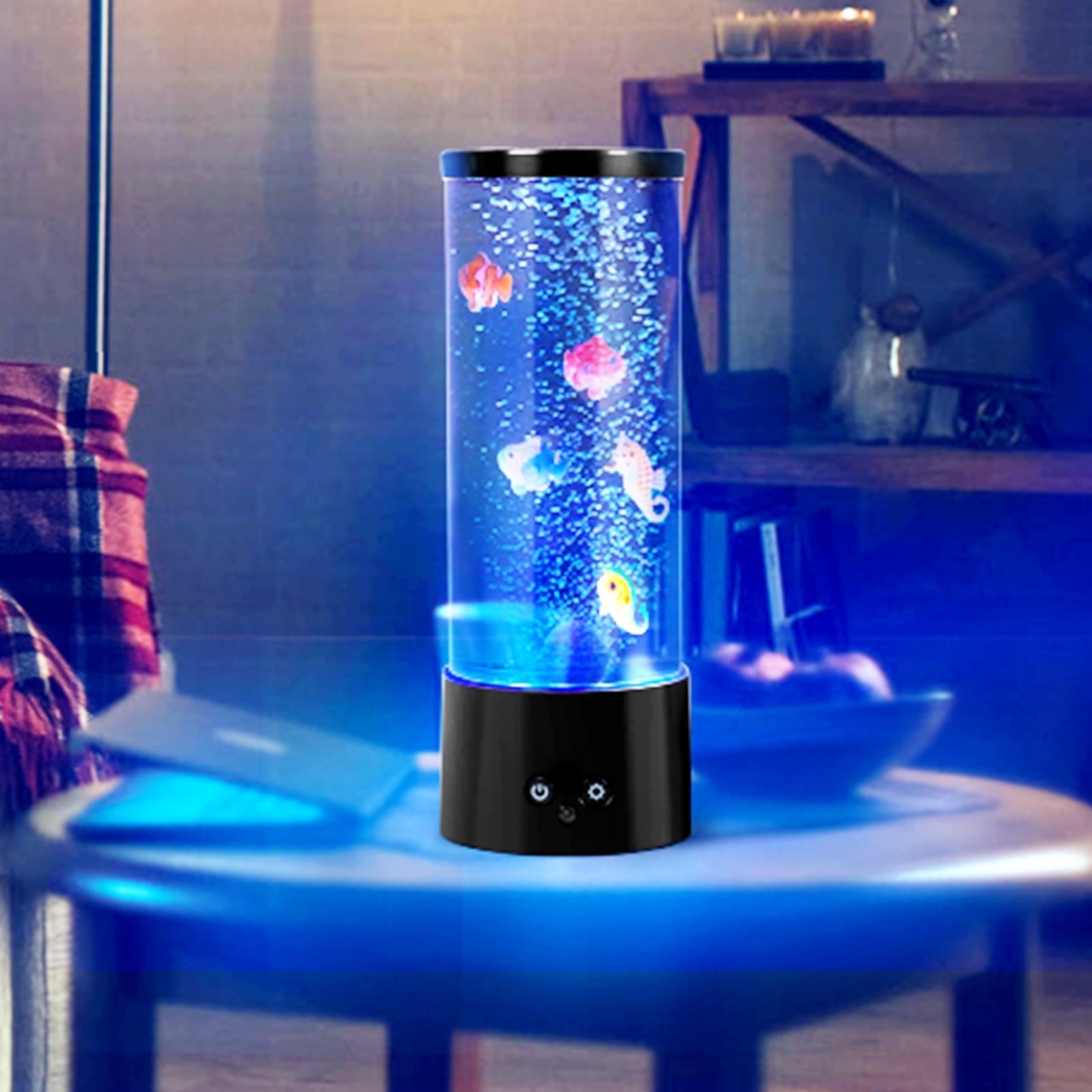 Bubble Aquarium Lamp with Remote, Color Changing Fish Tank with 17 ...