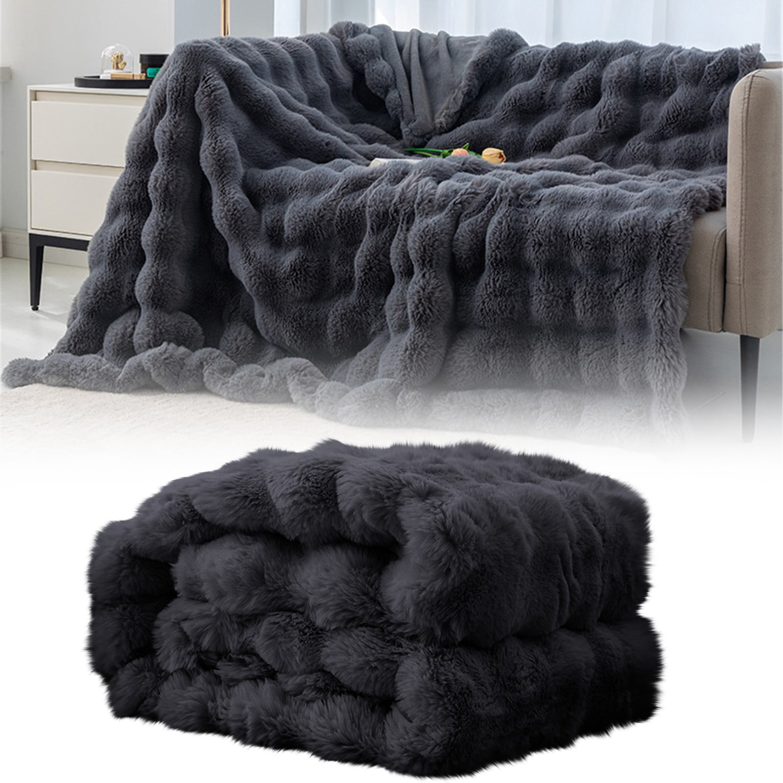 Bubble Blanket All Season Nap Sofa Leisure Conditioner Cover Blanket ...