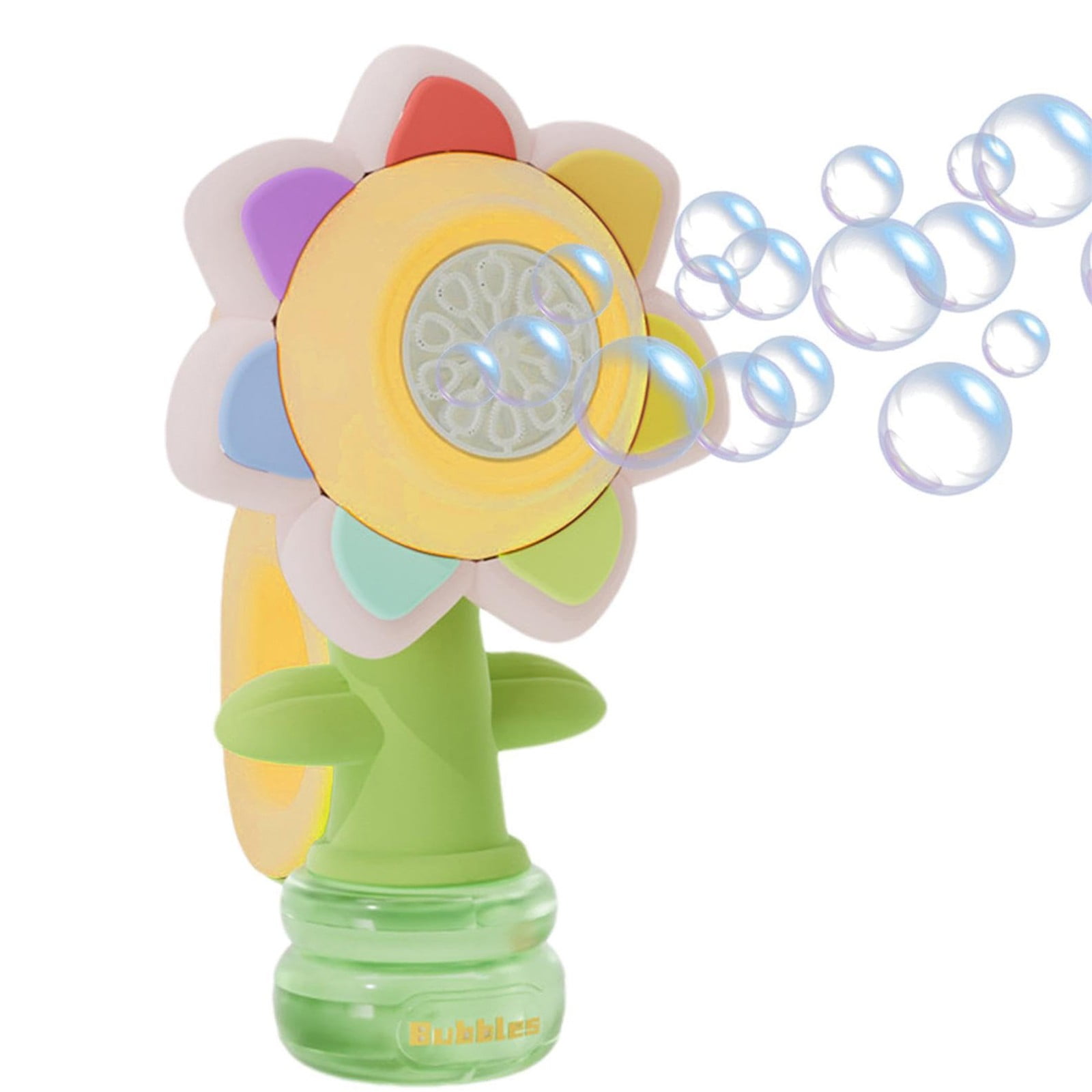 Bubble Blowing Toys Sunflower Bubble Machine, Portable Fully Automatic ...