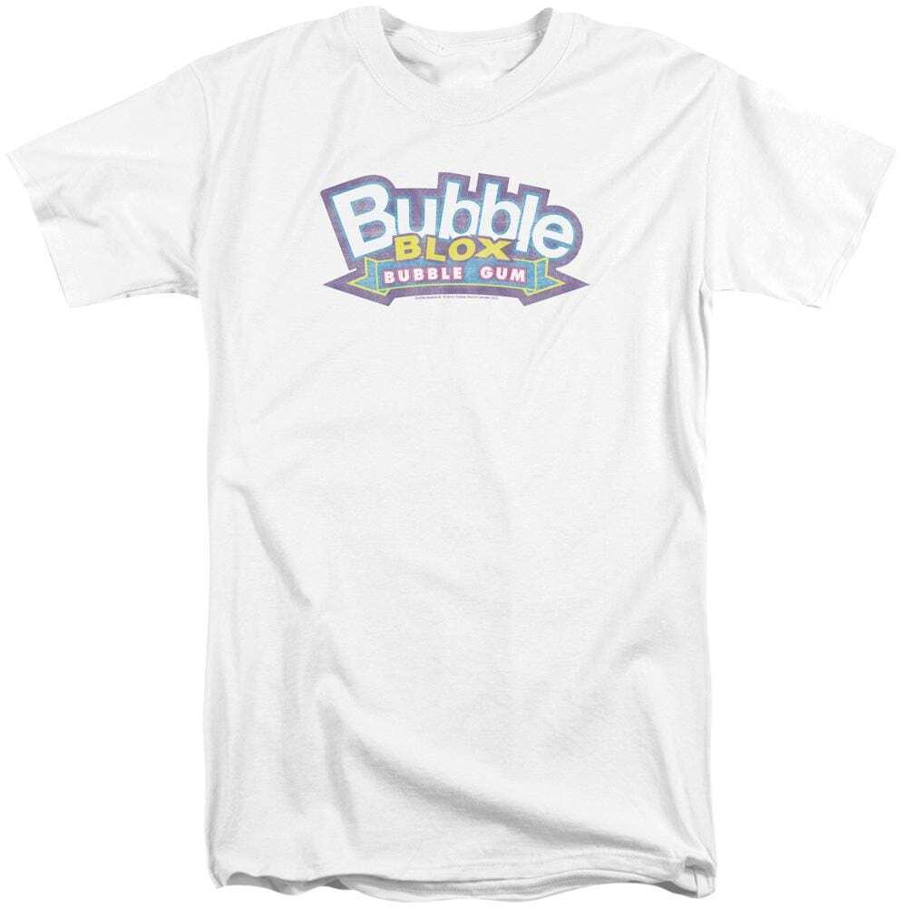 Bubble Blox T-shirt new adult regular fit white cotton graphic tee ...