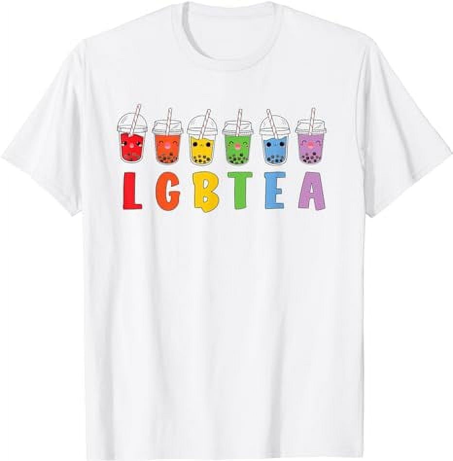 Bubble Boba Tea Lgbtea Lgbt Pride Rainbow T Shirt