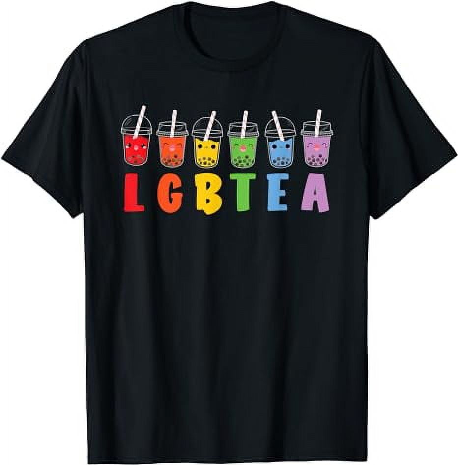 Bubble Boba Tea Lgbtea Lgbt Pride Rainbow T Shirt