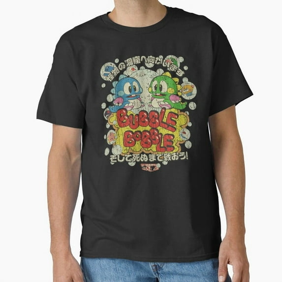 Bubble Bobble 1986 Retro Arcade Gaming Classic Pixel Style Art Unisex T-Shirt up to size 5XL ...