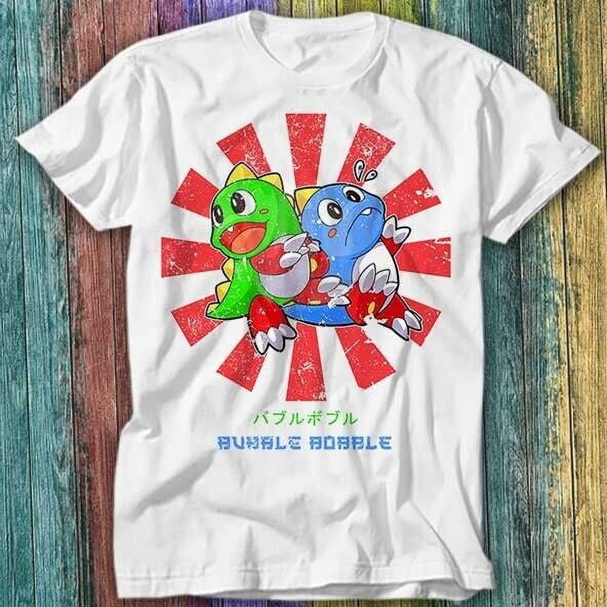 Bubble Bobble Japanese C64 Online Gaming Nerd Gamer Star T Shirt Top ...