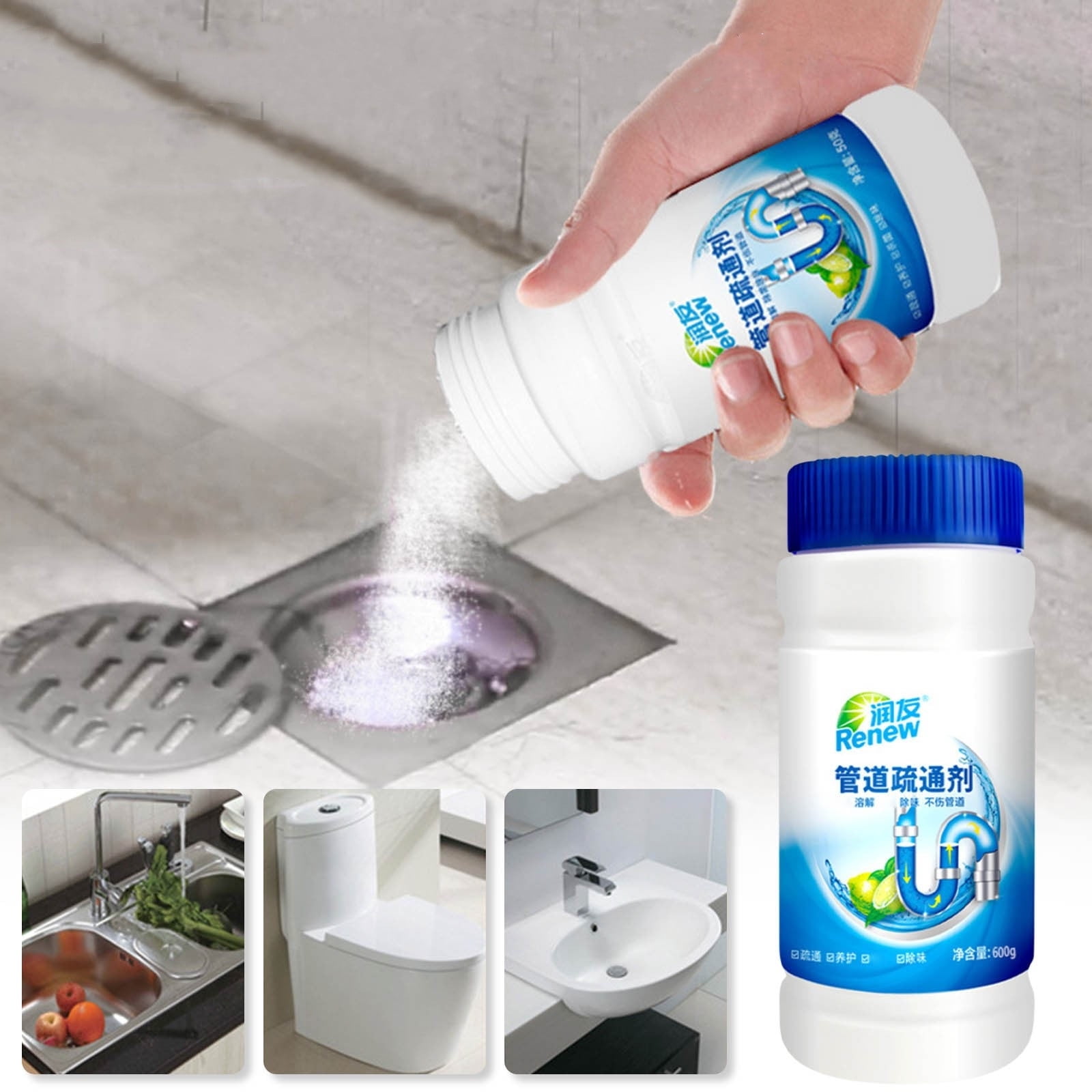 Bubble Bombs Drain Cleaner, Pipe Dredge, Powerful Sink and Drain ...