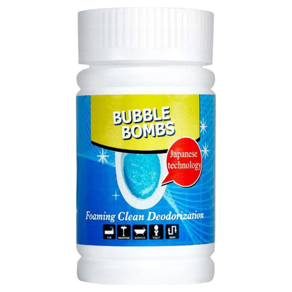 Bubble Bombs Toilet Cleaning Tablets Japanese Technology, Foaming Clean Deodorization for Fresh ...