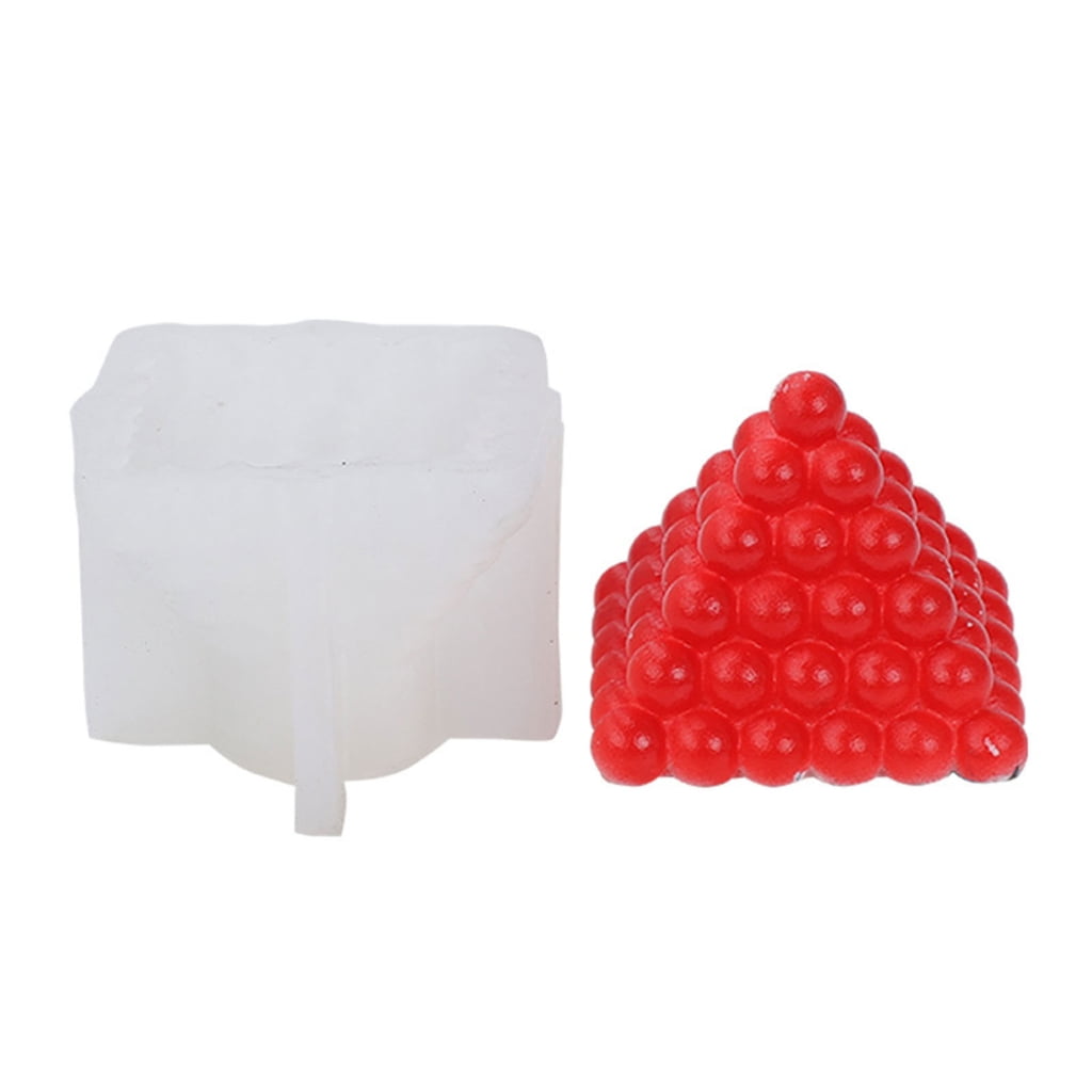 Bubble Candle Mold Pyramid Silicone Mold for Making Candle Plaster Home ...