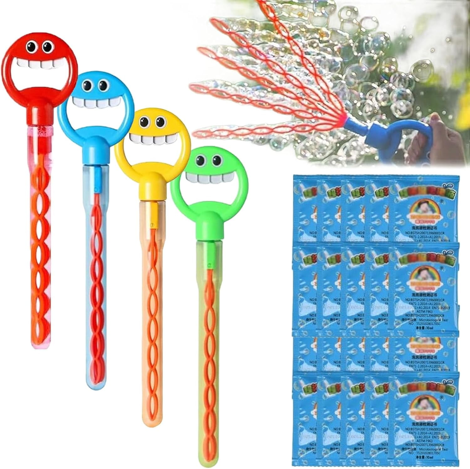 Bubble Claw Wand, Five Claw Smiley Bubble Stick, 5 Claw Smiley Bubble ...