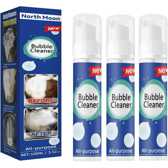 Bubble Cleaner, All Purpose Bubble Cleaner Kitchen Deep Cleaning Spray, All-purpose Rinse-free ...