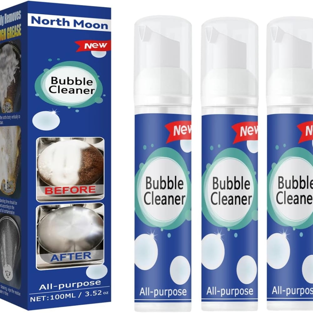 Bubble Cleaner, All Purpose Bubble Cleaner Kitchen Deep Cleaning Spray, All-purpose Rinse-free ...