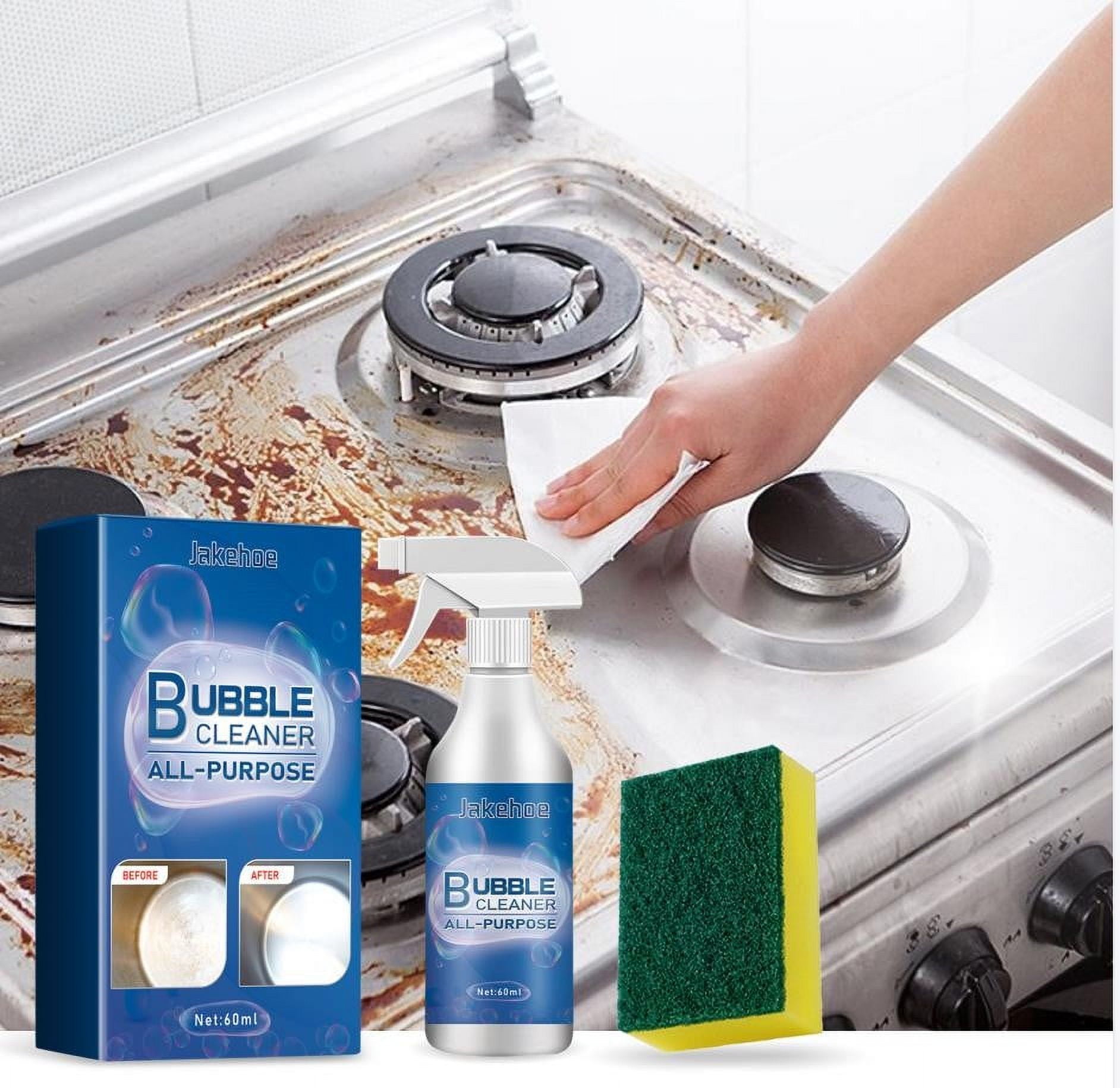 Bubble Cleaner Foam,Foaming Heavy Oil Stain Cleaner,All-Purpose Rinse ...