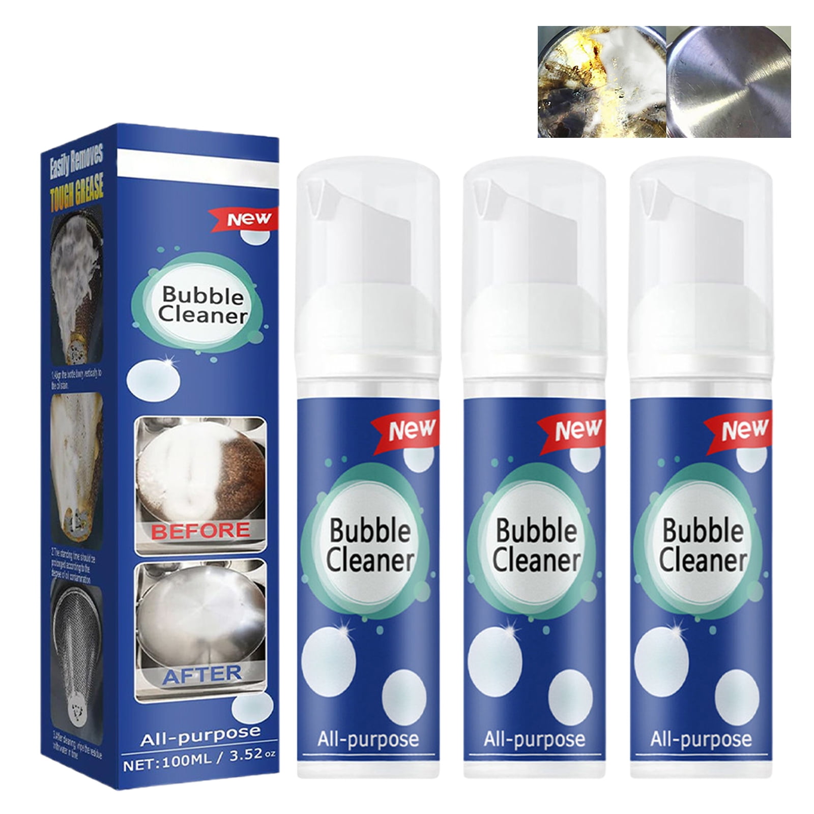 Bubble Cleaner Foam Spray, Kitchen Clean Bubble Cleaner Foam, Suitable ...