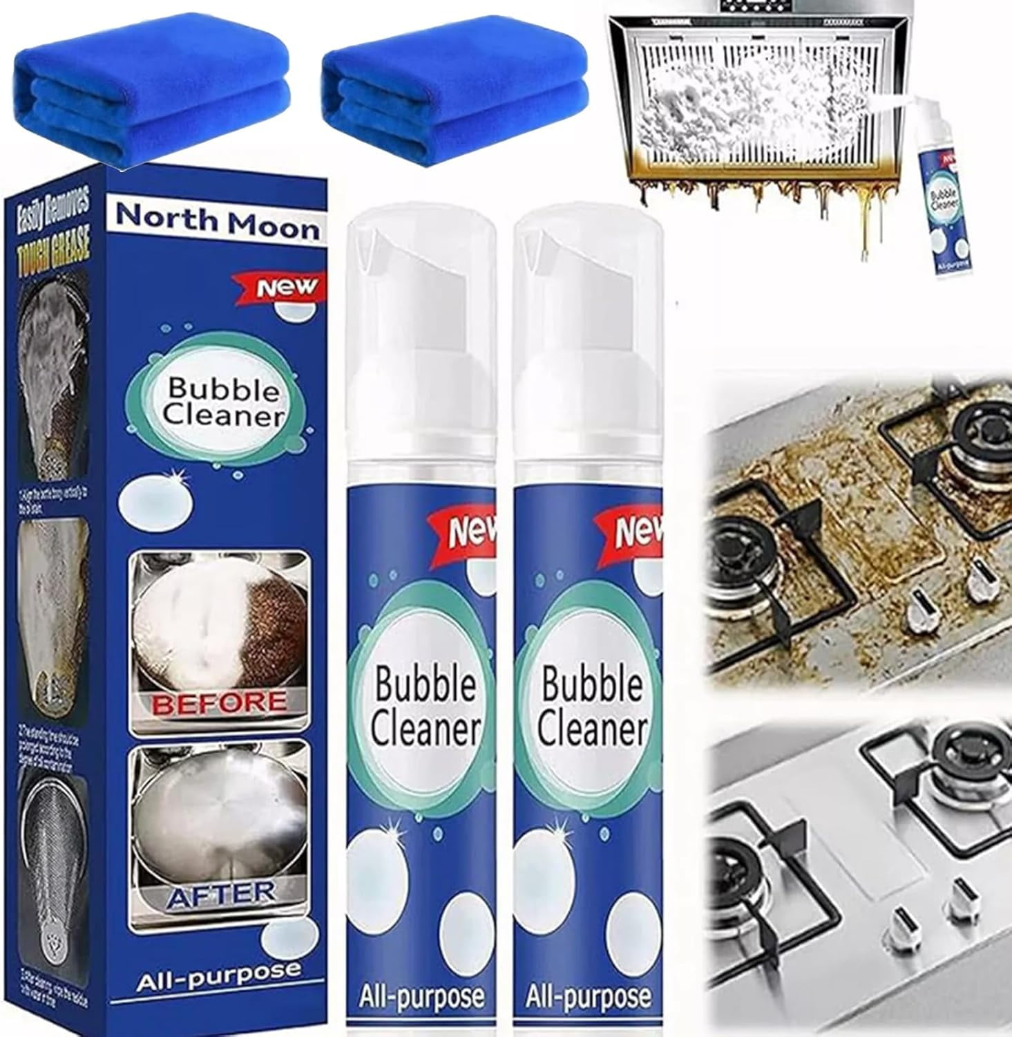 Bubble Cleaner Foam Spray,North Moon Bubble Cleaner Foam,North Moon ...