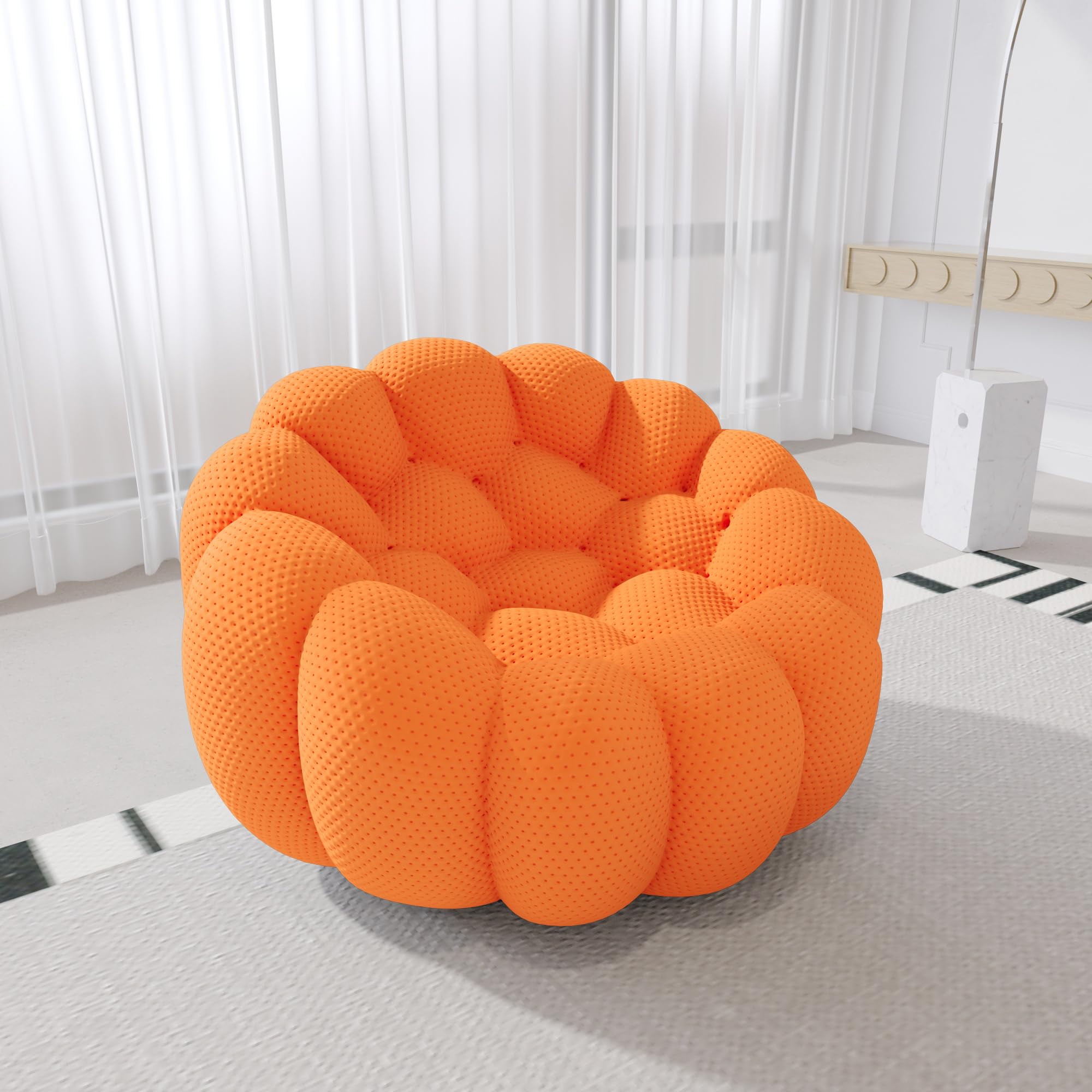 Bubble Couch, 49.21'' Oversized Bubble Chair, Modern Lazy Floor Sofa, Oversized Bubble Sofa ...