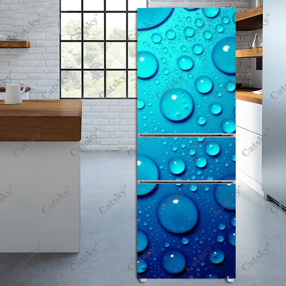 Bubble Drops Fridge Stickers Fridge Door Sticker Stickers Floral Vinyl ...