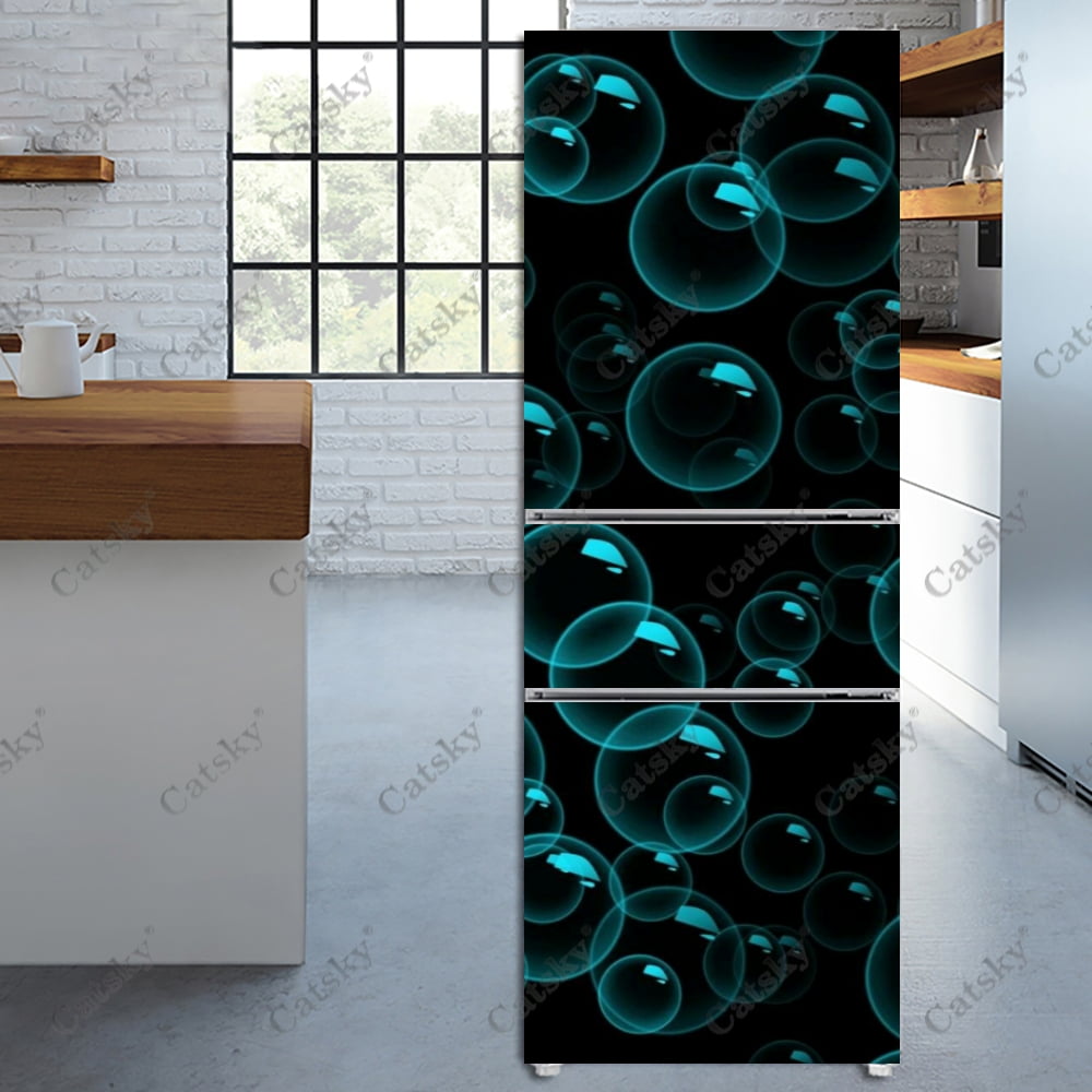 Bubble Drops Fridge Stickers Fridge Door Sticker Stickers Floral Vinyl ...