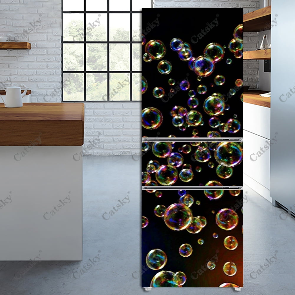 Bubble Drops Fridge Stickers Fridge Door Sticker Stickers Floral Vinyl ...