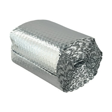 KFFKFF Aluminum-Fabric Heat Insulation, Dual Layer, 6.5 Mil, 48x250 ft ...